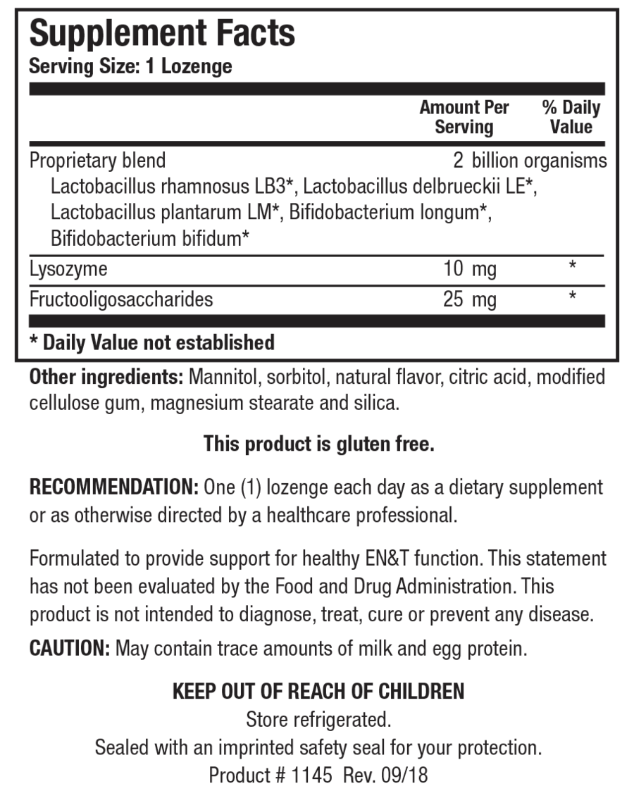 Children's ENT-Pro (Probiotic Lozenges) 60 Lozenges – QNOrganic.com